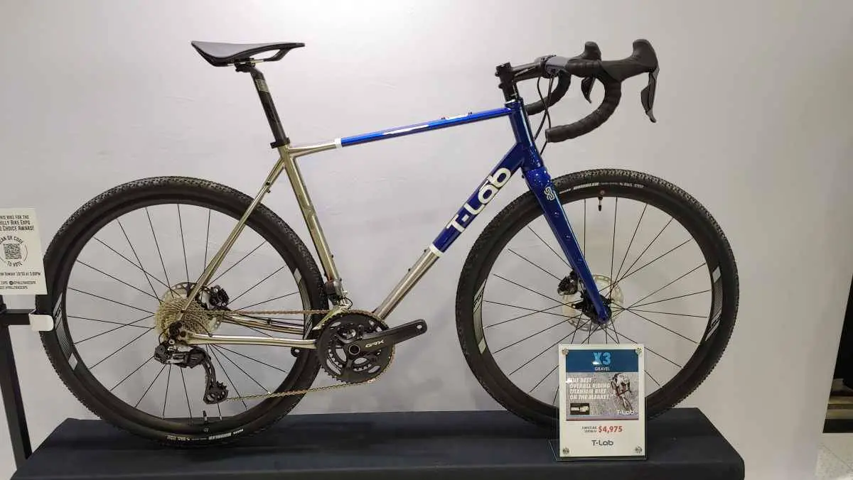 T-Lab Titanium X3-S Suspension & More: 2022 Philly Bike Expo - Gravel ...