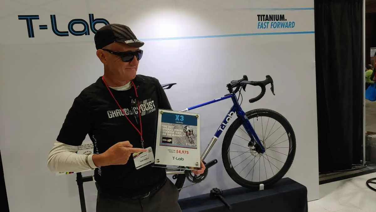 T-Lab Titanium X3-S Suspension & More: 2022 Philly Bike Expo - Gravel ...